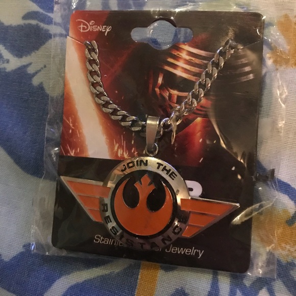 Star Wars | Jewelry | Unisex Star Wars Join The Resistance Necklace ...